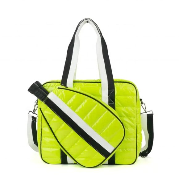 Bags | New Lime Greenyellow Puffer Pickleball Tote Bag Inspired By The Rolyn Bag | Poshmark
